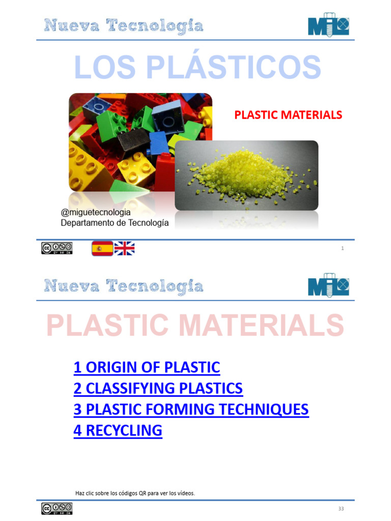 Presentación Plastic Materials | PDF | Plastic | Polymers