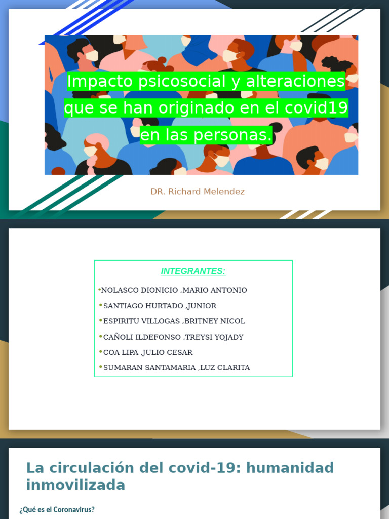 Tema 03. Impacto Psicosocial | PDF | Trastorno depresivo mayor | Estrés ...