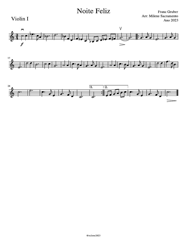 Noite Feliz 2023 Viol 1 | PDF