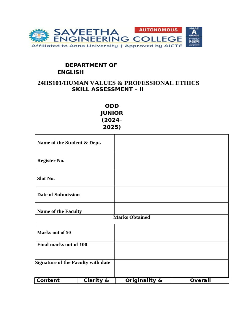 Sa2 Assignment Hvpe | PDF