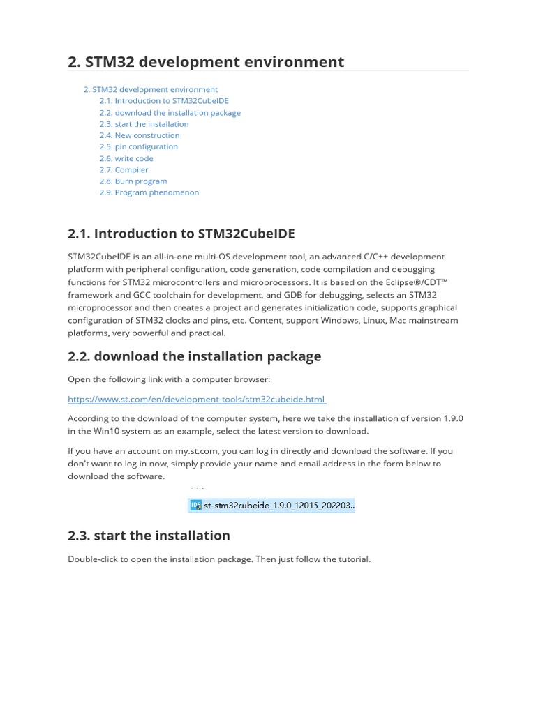 2.STM32 Development Environment | PDF | Integrated Development Environment | Usb