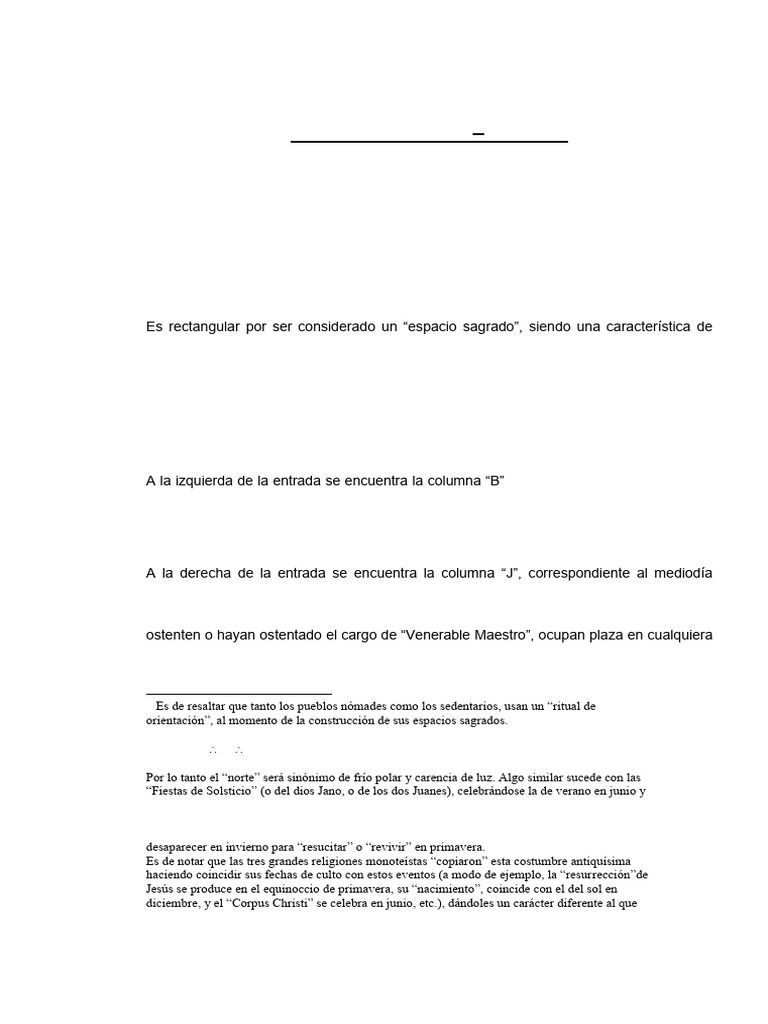 Resumen - Trabajo en Tenida Grado 1 | PDF | Masonería | templo