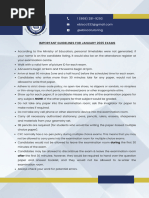 Essential Orientation Points For Grade 6 & 8 Ministry Exams | PDF
