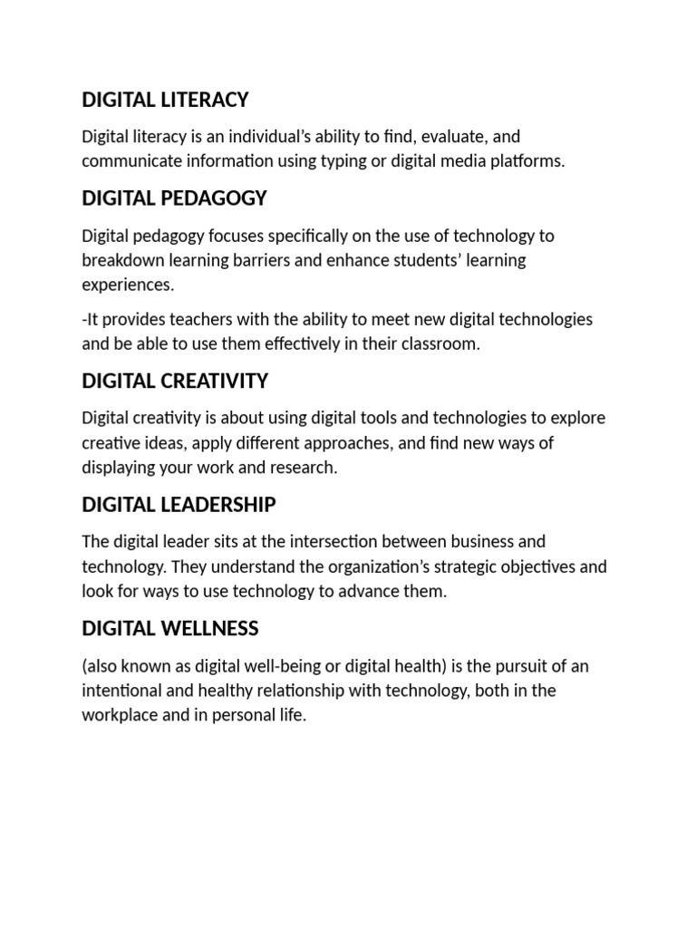 Digital Skills. | PDF