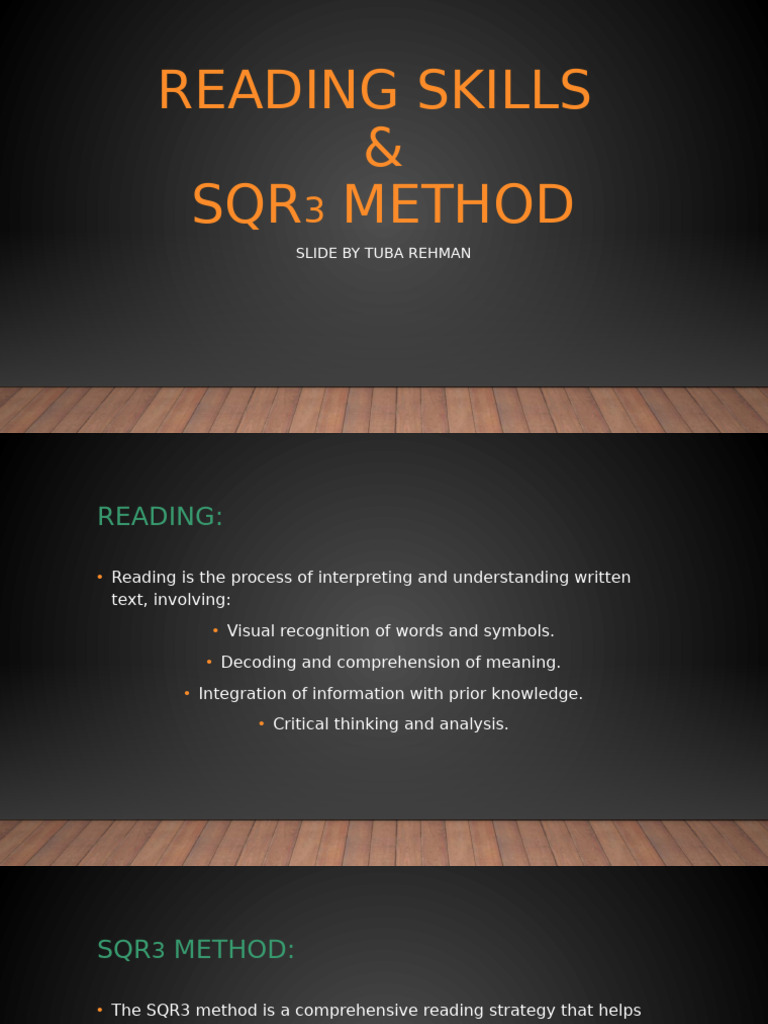 Reading skills | PDF