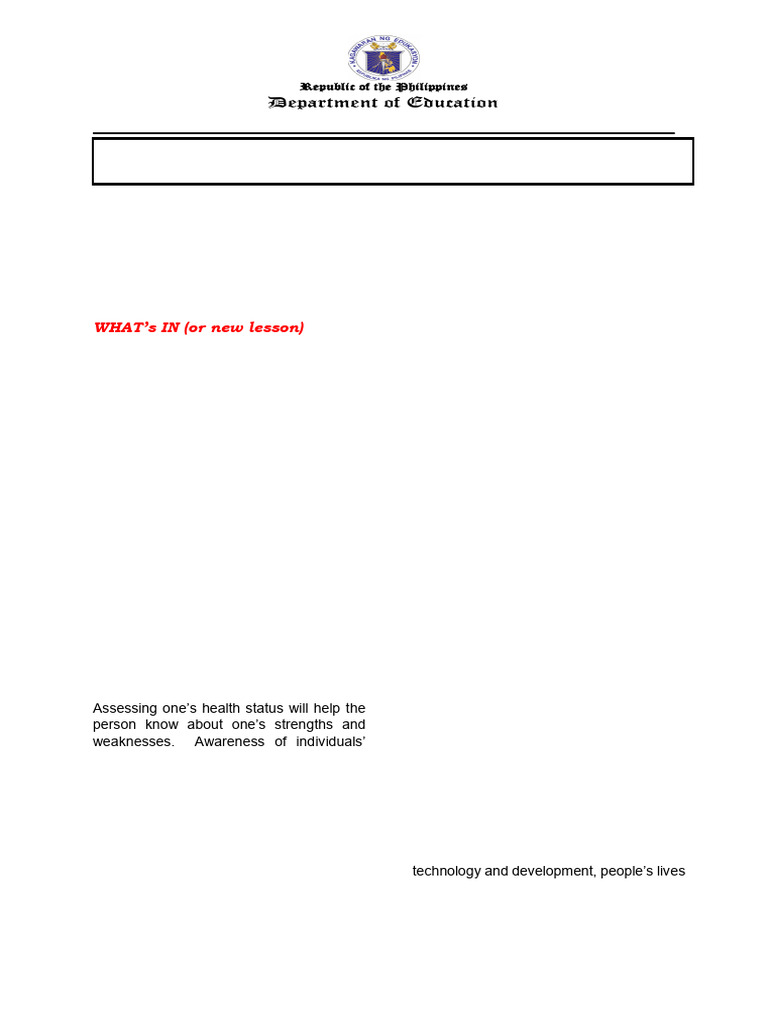 PE 11 Module 1st Quarter (1) | PDF | Physical Fitness | Dehydration