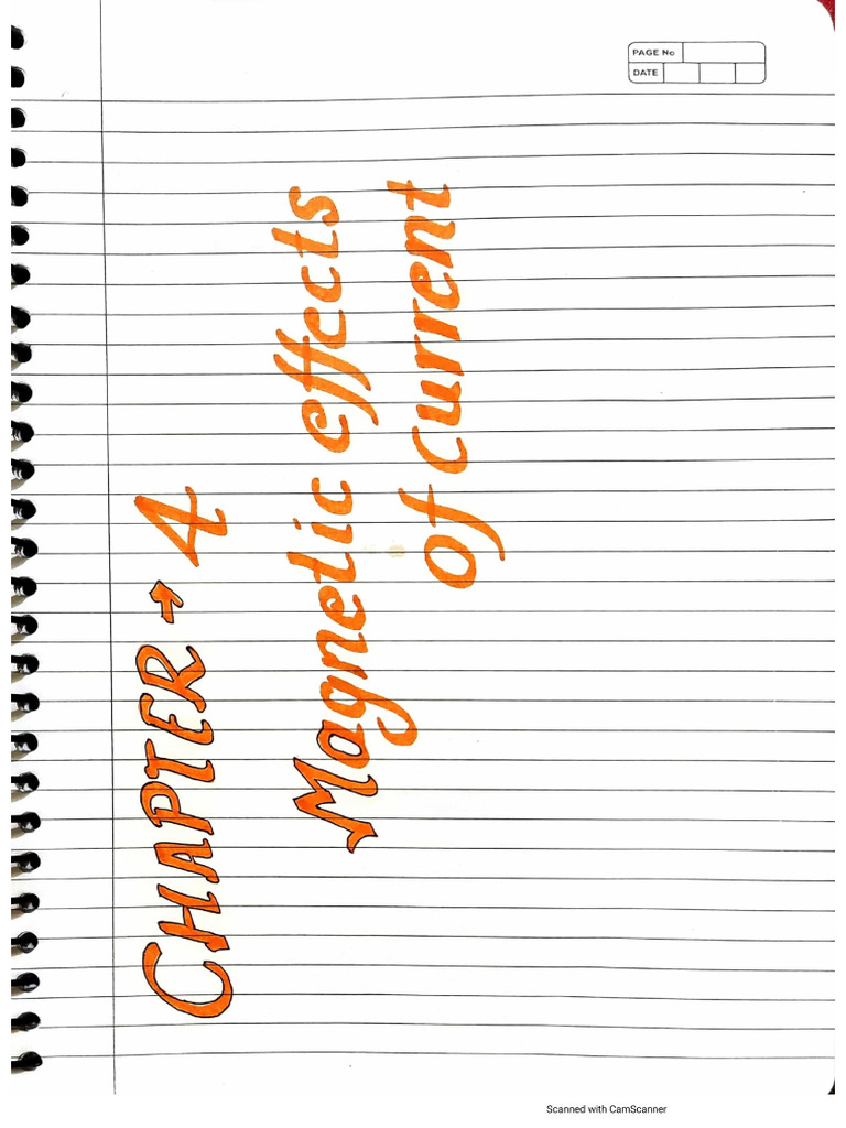 Chapter 4 - Magnet Effects of Current | PDF