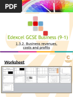 GCSE Business Formula Reference Guide | PDF | Revenue | Cost