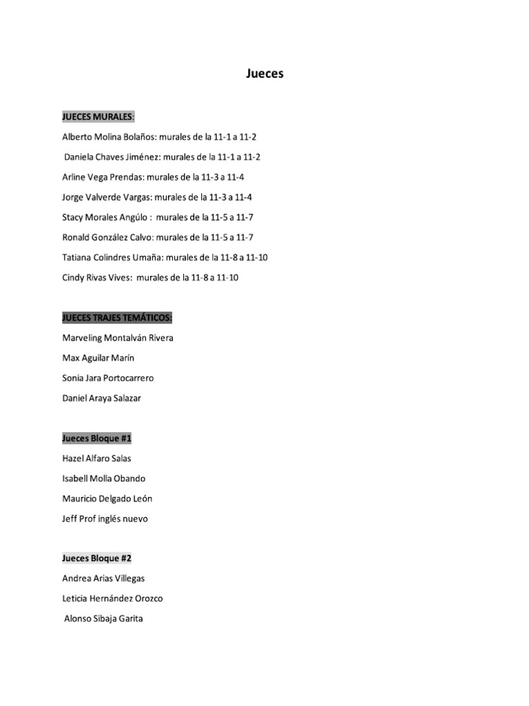 Jueces y Murales | PDF