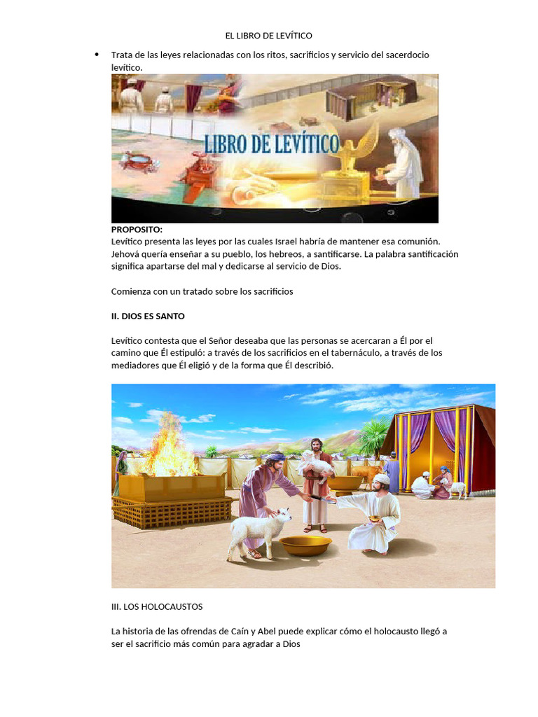 El Libro de Levítico | PDF