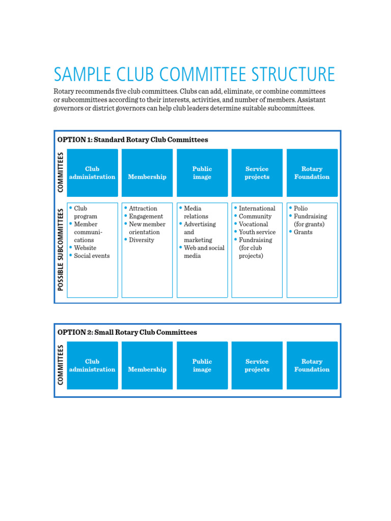 Club Committee Structure en | PDF | Clubs And Societies | Meetings