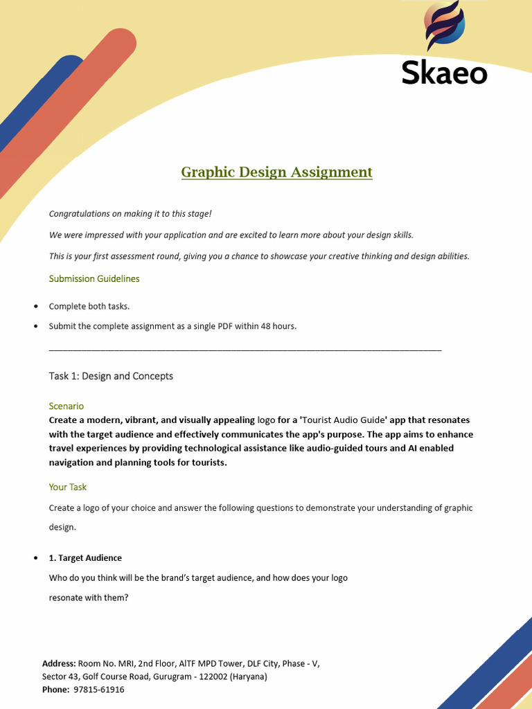 Graphic Design Assignment | PDF | Logos | Artificial Intelligence