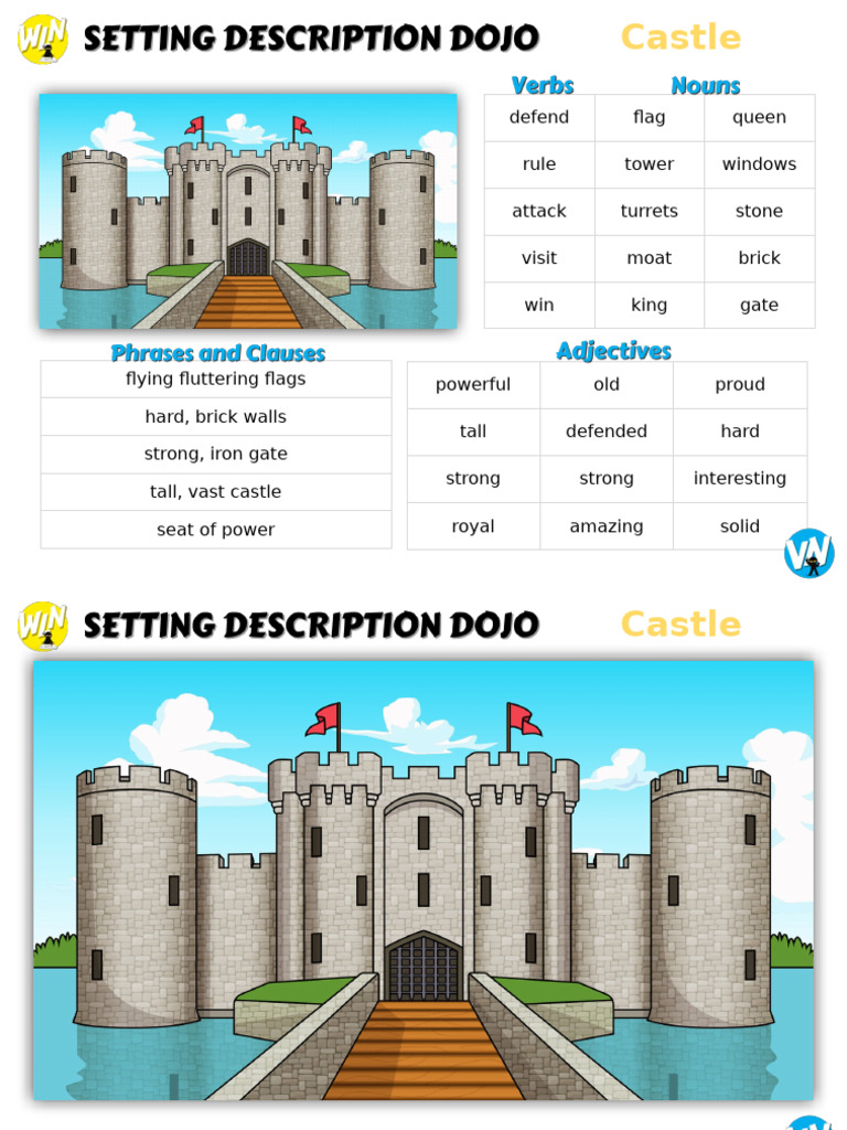 KS1 Word Mat 4- Castle | PDF
