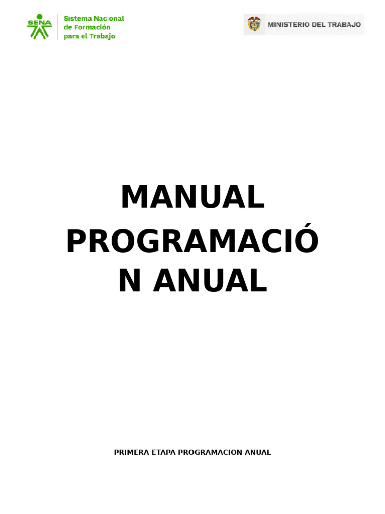 Manual Programacion Anual ECCL | PDF | Ventana (informática)