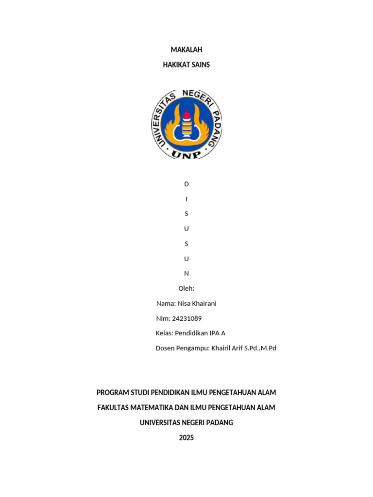 Dasar Dasar Sains 1 | PDF