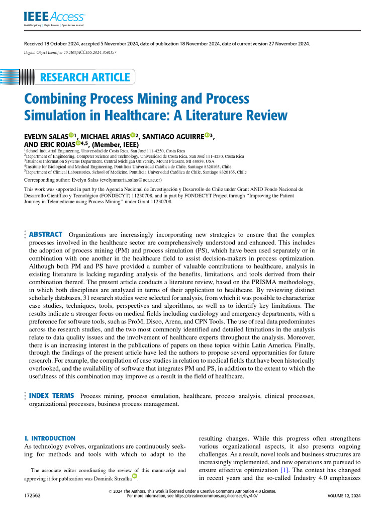 Combining Process Mining and Process Simulation in Healthcare A ...