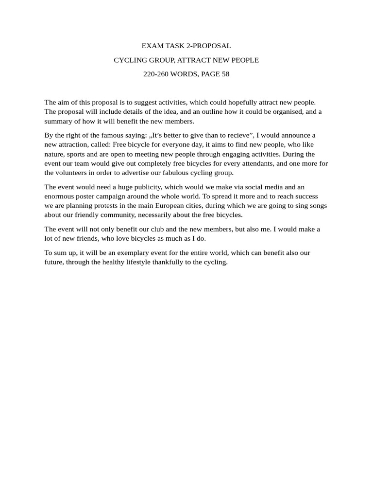 Exam Task 2-Proposal | PDF