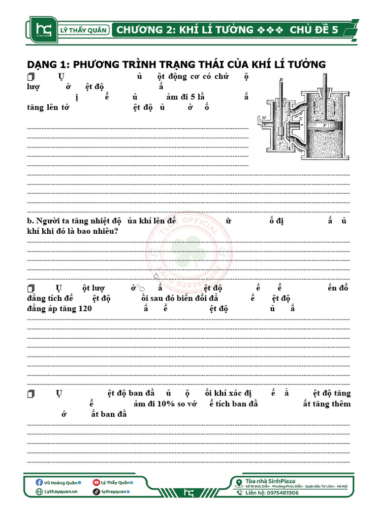 NG 1: Phương Trình TR A Khí Lí Tư : D NG Thái C NG | PDF