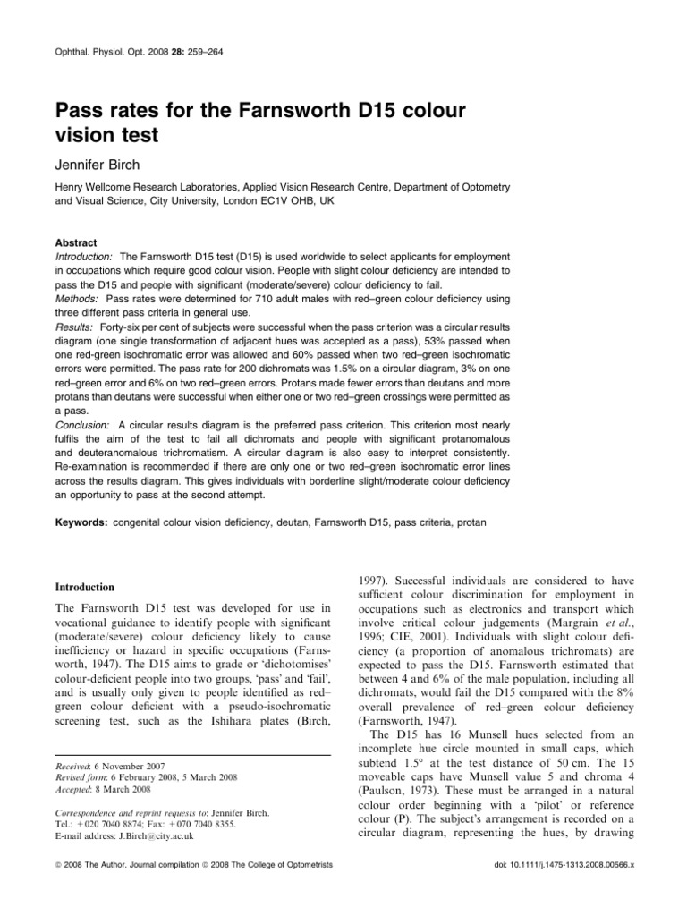 birch2008 (1) | PDF | Color | Image Processing