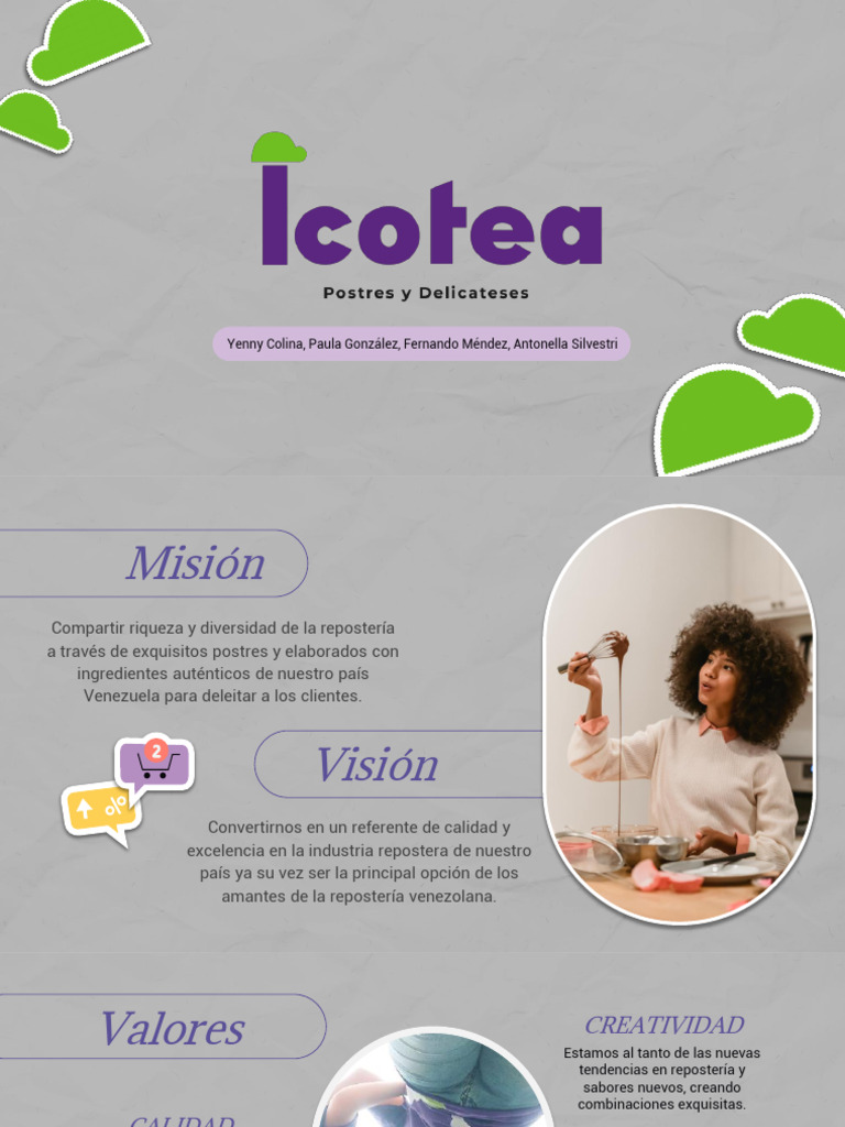 Icotea Postres y Delicateses Defensa | PDF | Confitería