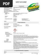Safety Data Sheet: CIF Disinfectant Floor Cleaner | PDF | Occupational ...