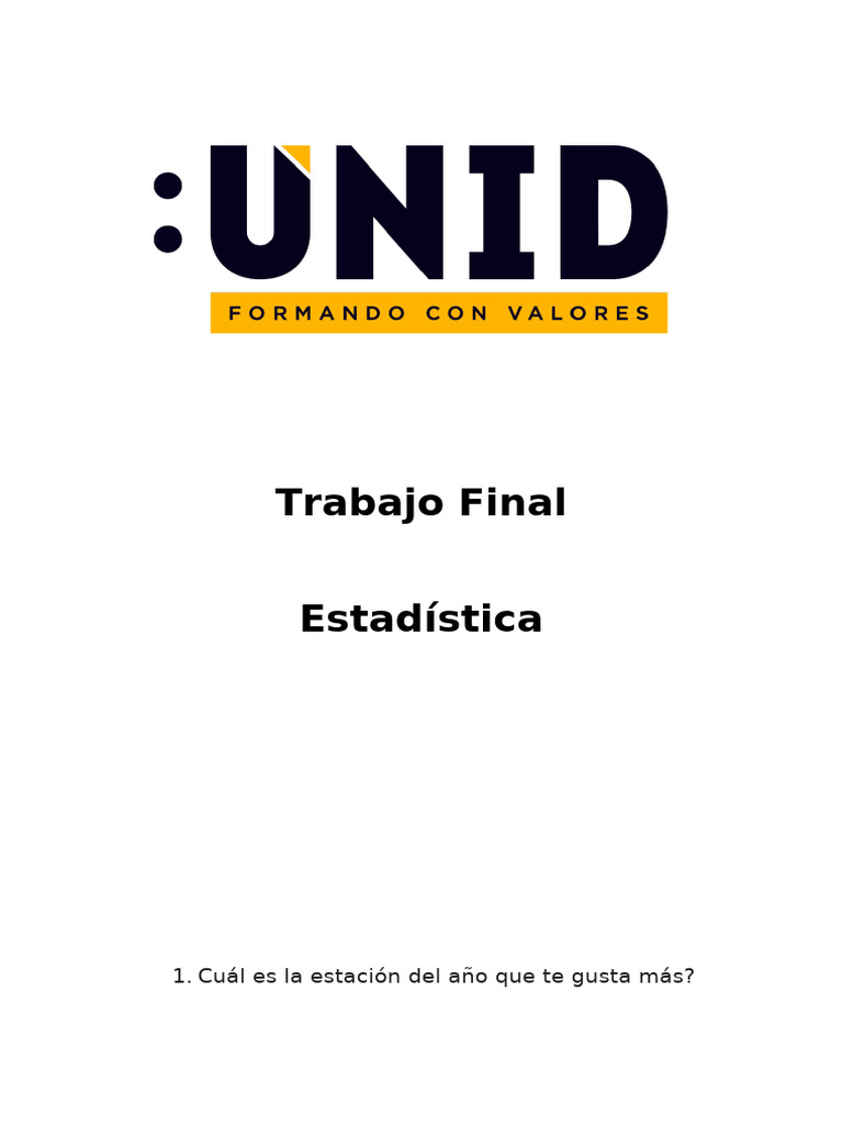 Proyecto Final Estadistica | PDF