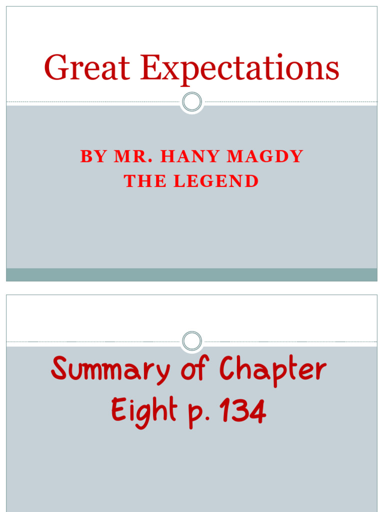 Great Expectations Ch. 8 2024 - 2025 | PDF | Great Expectations ...