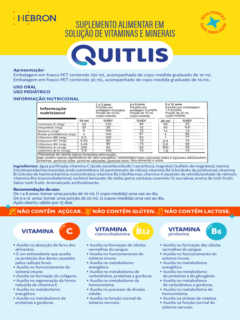 quitlis (1) | PDF | Vitamina | Metabolismo