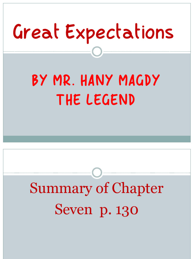 Great Expectations Ch. 7 Summary | PDF | Estella (Great Expectations ...