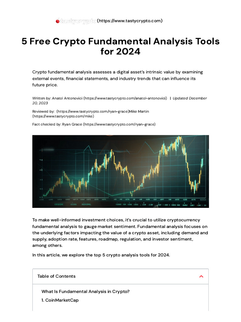 5 Free Crypto Fundamental Analysis Tools for 2024 - tastycrypto | PDF ...