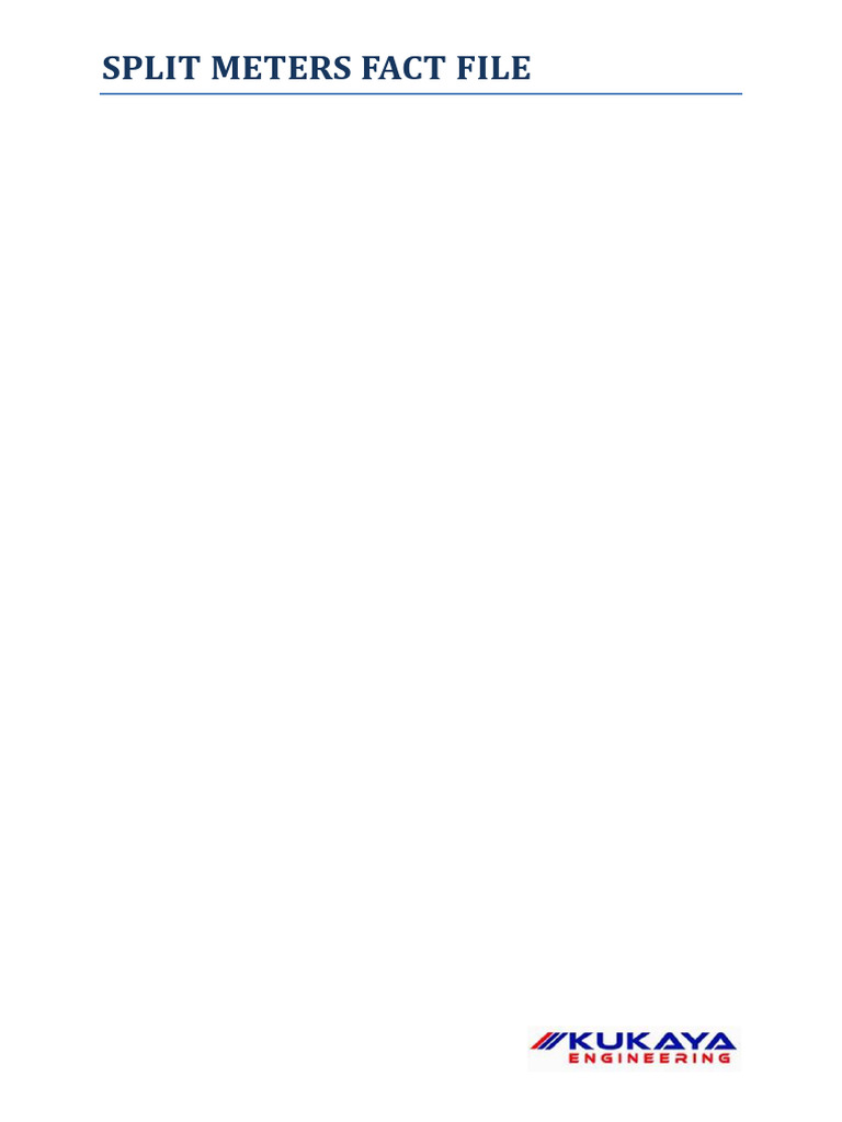 Split Meters - Fact Sheet | PDF | Electricity | Power (Physics)