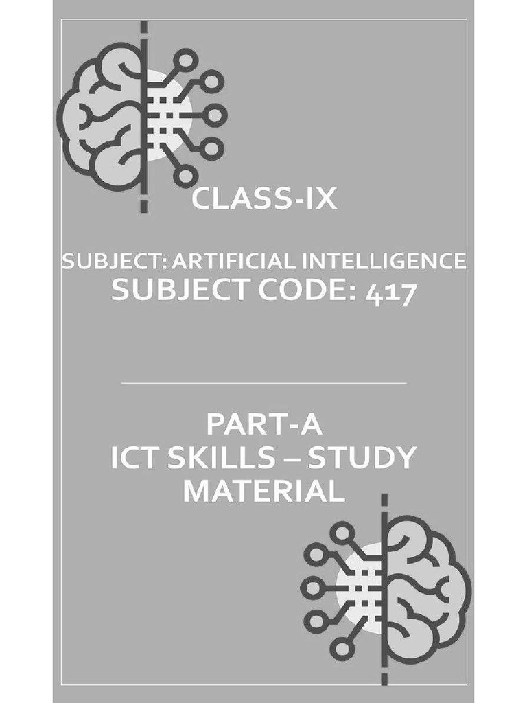 ICT Skills for Class 9 Students | PDF | Input/Output | Smartphone