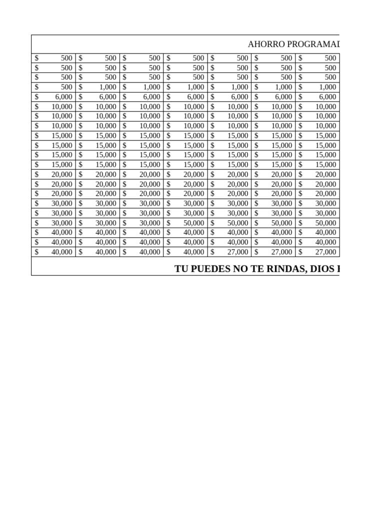 Ahorro Programado | PDF