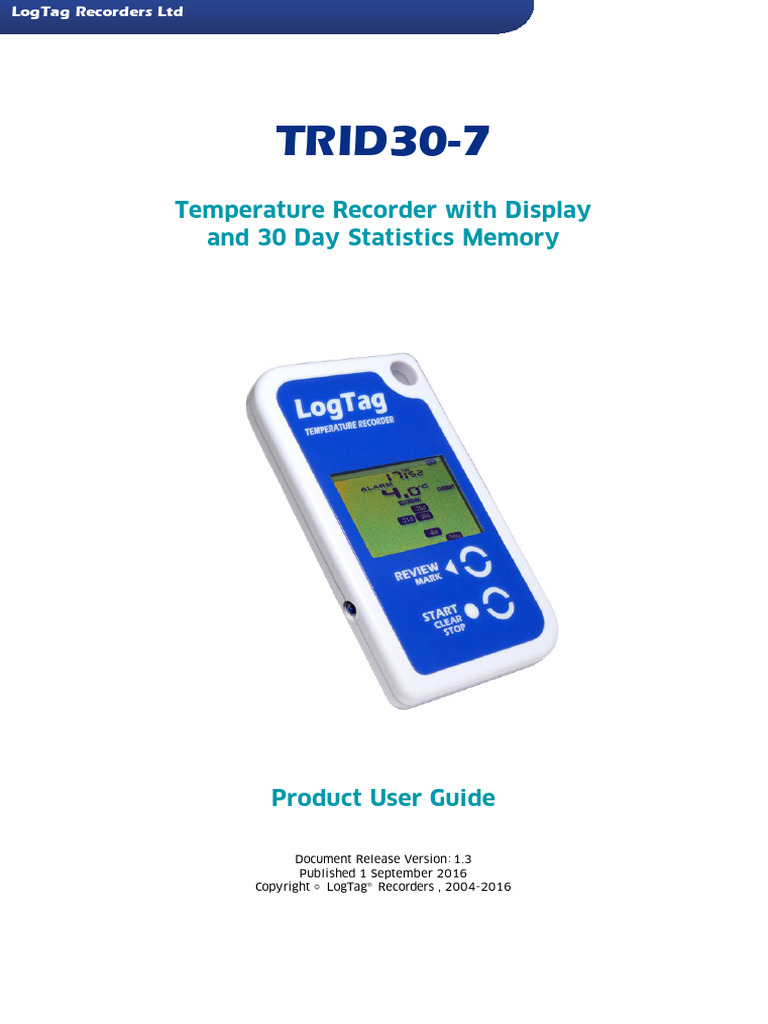 TRID30-7 Product User Guide | PDF | Usb | Clock