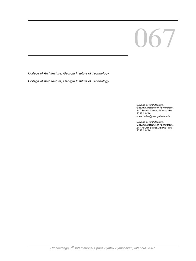 Designing The Spatial Syntax of Office Layouts | PDF | Statistics | Syntax