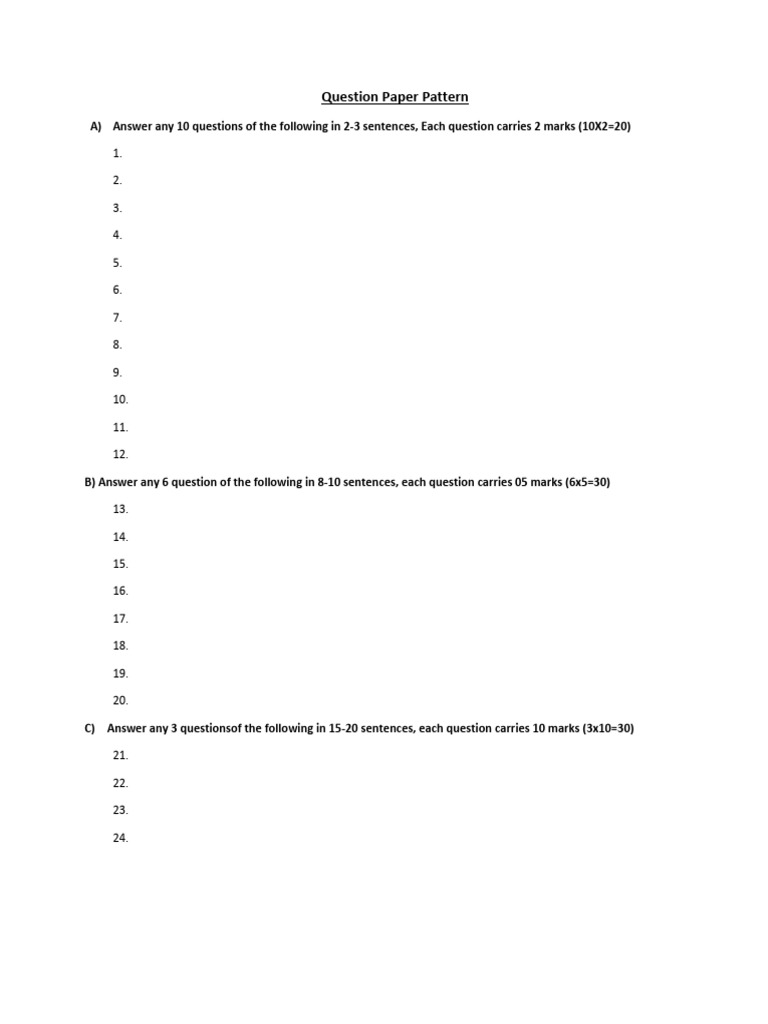 Ba Sociology Ug Syllabus Sep - Question Pattern | PDF