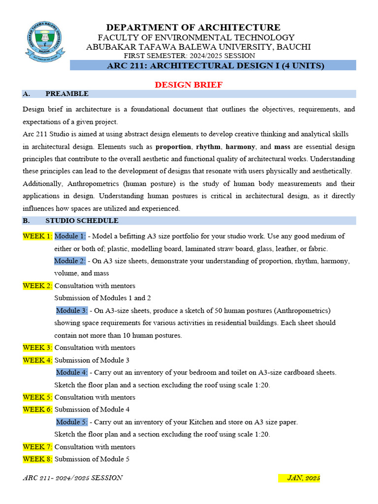 FINAL DRAFT ARC 211 | PDF | Design