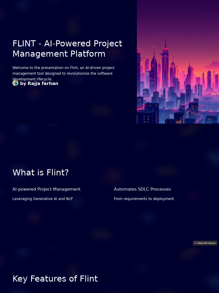 FLINT AI Powered Project Management Platform | PDF | Project Management | Automation