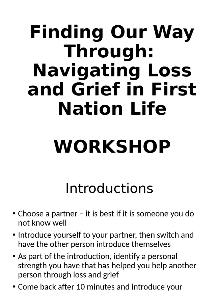 2 Example EOLFN Grief and Loss Power Point | PDF | Grief | Mental Health
