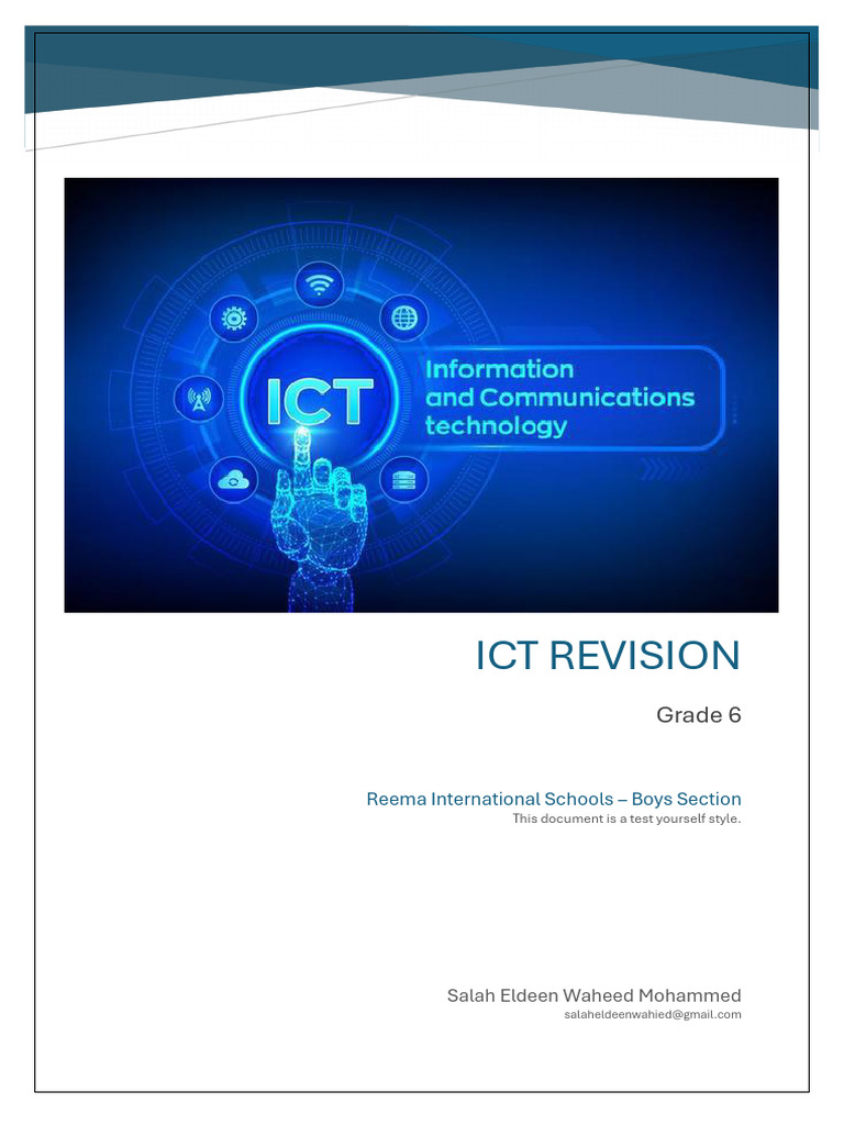 g6 Revision Questions-1 | PDF