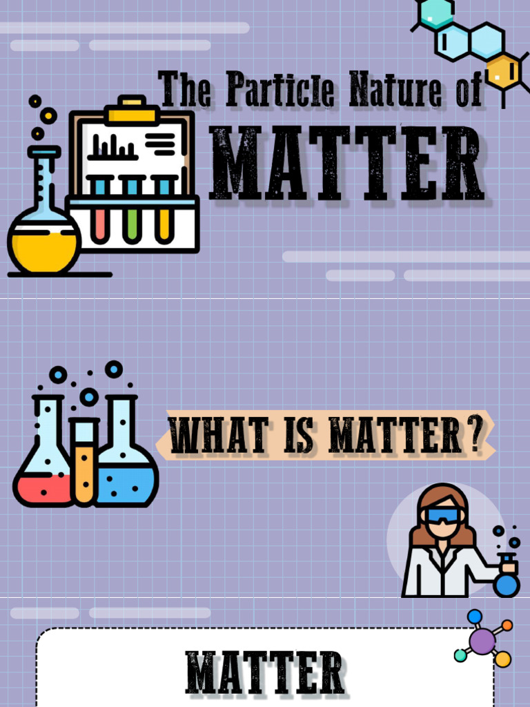 The Particle Nature of Matter | PDF | Matter | Atoms