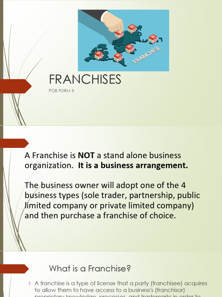 Franchises Powerpoint (3) (2) | PDF | Franchising | Business Opportunities