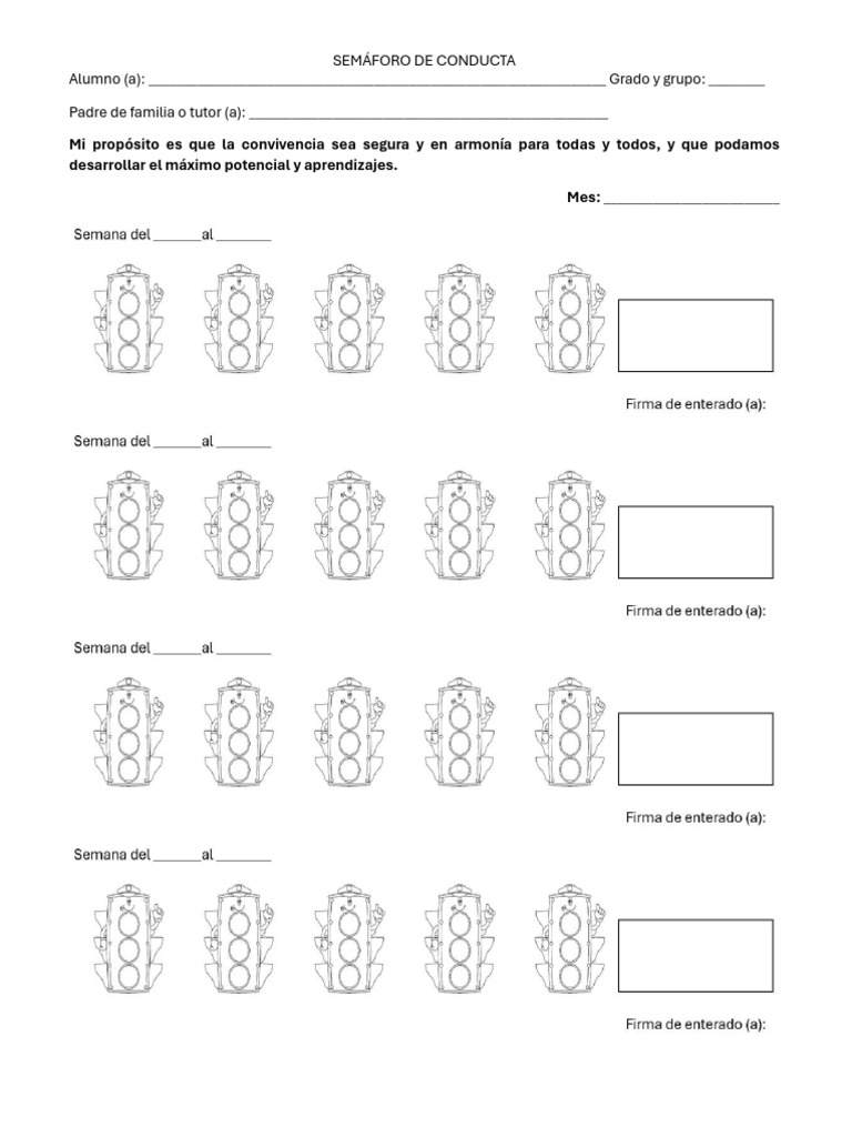 Semáforo Conducta | PDF