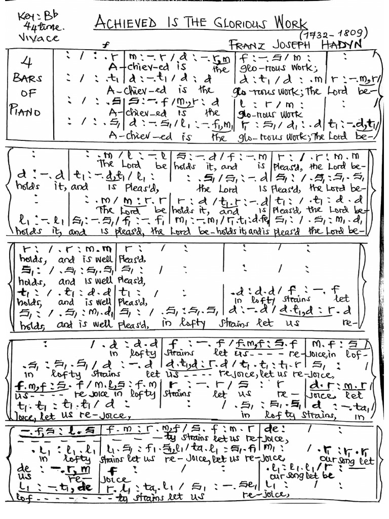 Achieved Is The Glorious Work-1 | PDF