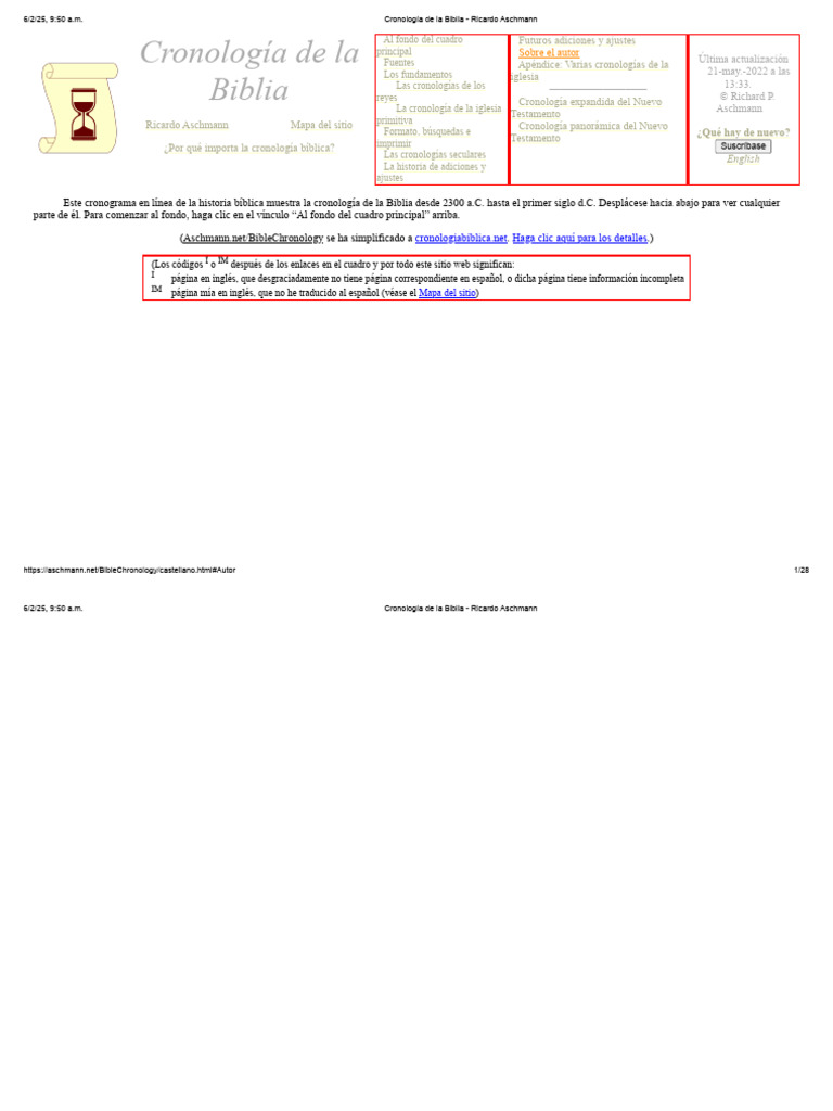 Cronología de la Biblia - Ricardo Aschmann | PDF | Biblia | Pablo el apóstol