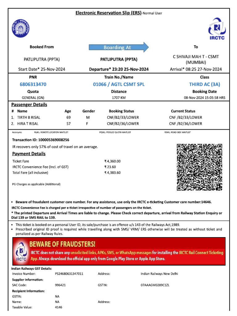 Ticket PPTA | PDF