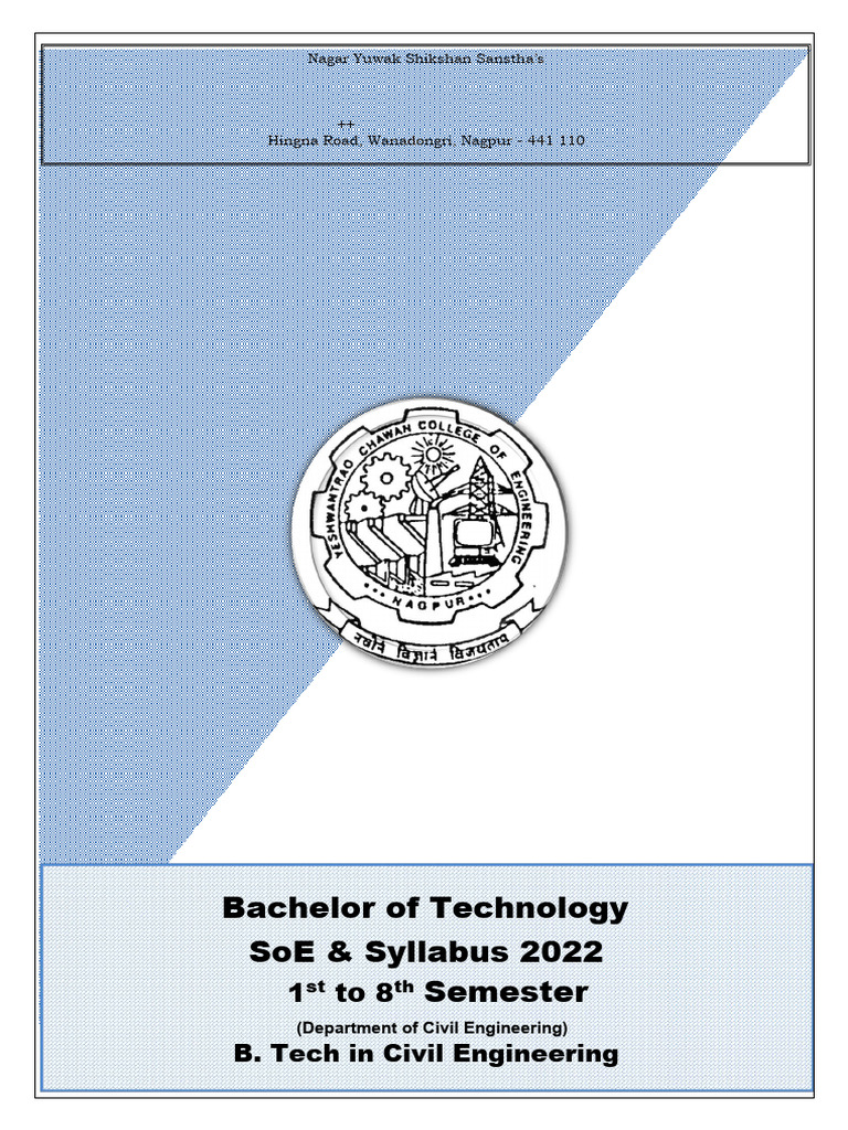 B.Tech Civil Engineering Syllabus 2022 | PDF | Curvature | Integral