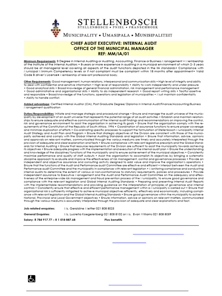 Chief Audit Executive Audit | PDF | Internal Audit | Audit