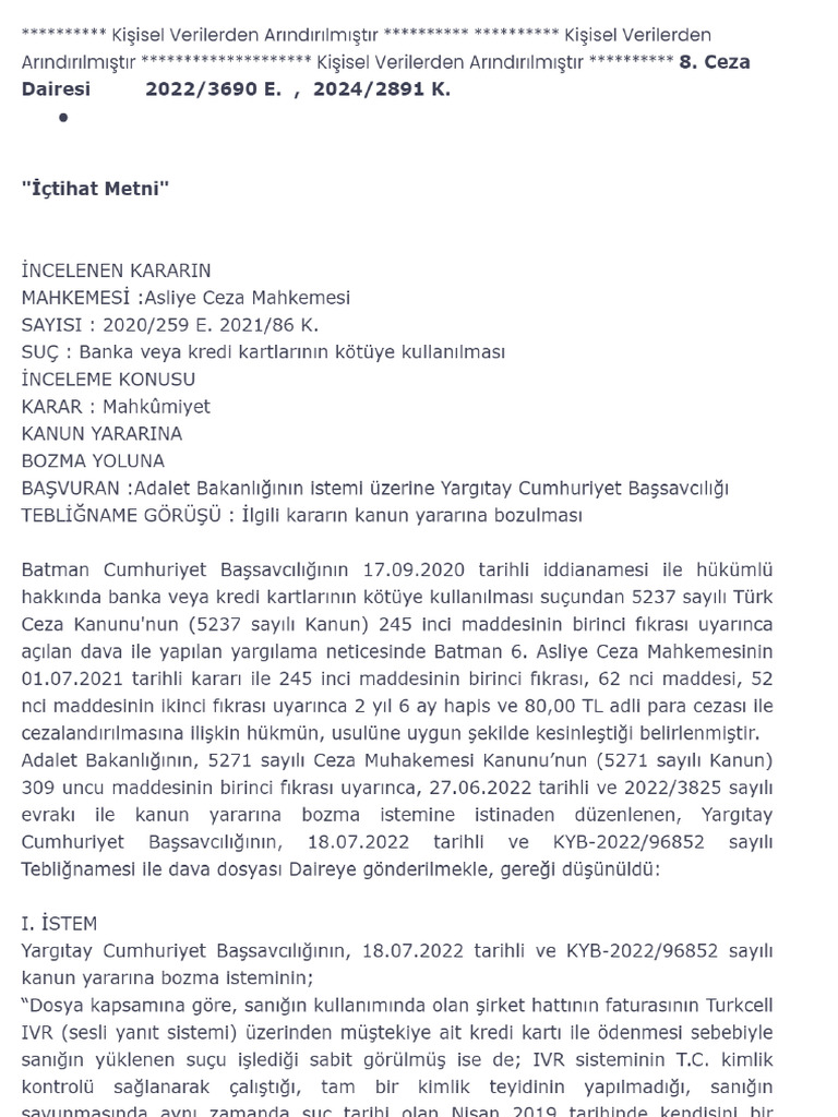 8. Ceza Dairesi (3) | PDF