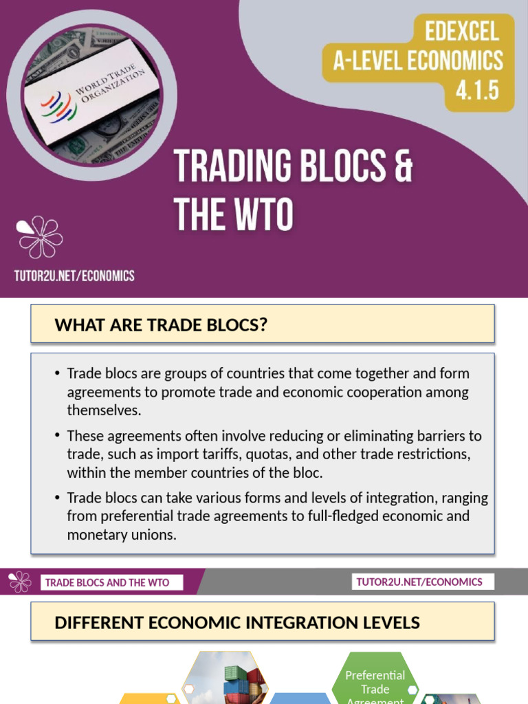 Understanding Trade Blocs and WTO | PDF | Trade Agreements | Euro